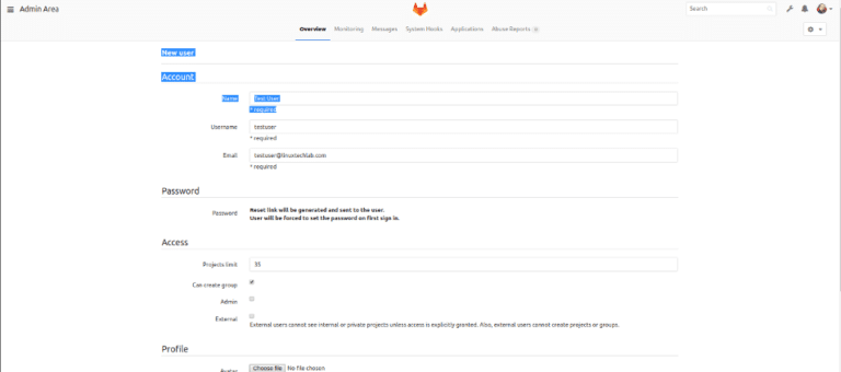 Gitlab setup tutorial - Things to do after installation - LinuxTechLab