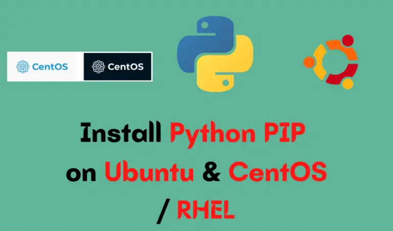Install Python PIP On Ubuntu CentOS RHEL LinuxTechLab