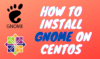 How to install GNOME (GUI) on CentOS - LinuxTechLab