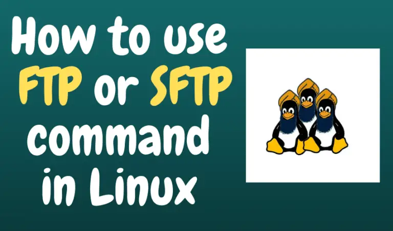 How to use FTP or SFTP in Linux command line interface - LinuxTechLab