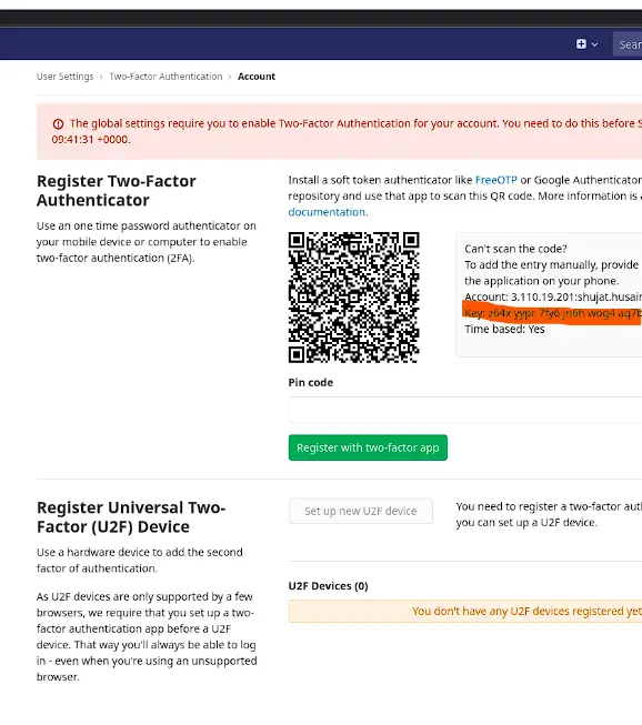How To Enable 2fa Mfa On The Gitlab Server Linuxtechlab